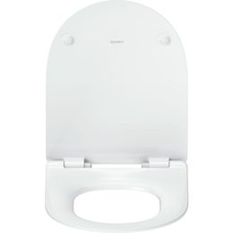 Duravit Univavo WC-Sitz D-shaped 0023390000 Absenkautomatik. abnehmbar, Scharniere Edelstahl, Weiß