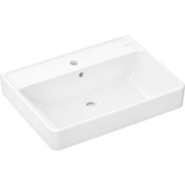 Hansgrohe Xanuia Q Waschtisch 60252450 650x480mm, mit Hahnloch/&Uuml;berlauf, geschliffen, wei&szlig;