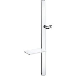Duravit Brausestange UV0600015005 Chrom Wei&szlig; Hochglanz, mit Ablage, 800mm