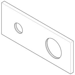 Dornbracht Abdeckplatte, UP- WT- EHM 091101085-00 220x90x25_chrom