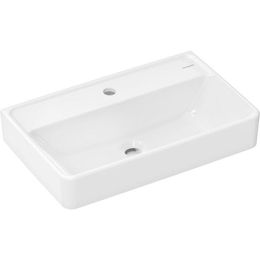 Hansgrohe Xanuia Q Waschtisch 61126450 600x370mm, mit Hahnloch, ohne &Uuml;berlauf, SmartClean, wei&szlig;