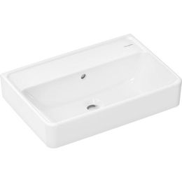 Hansgrohe Waschtisch Xanuia Q 550x370mm, ohne Hahnloch, mit Überlauf, SmartClean, weiß