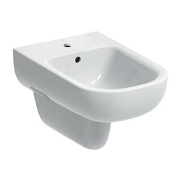 Geberit Smyle Wand-Bidet 500216018 KeraTect/wei&szlig;, Wasseranschluss verdeckt, mit &Uuml;berlauf