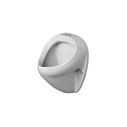 Duravit Design Classics Urinal Universal Jim 0850350007 Zulauf von oben, 345 x 350 mm, mit Fliege, Wei&szlig; Hochglanz