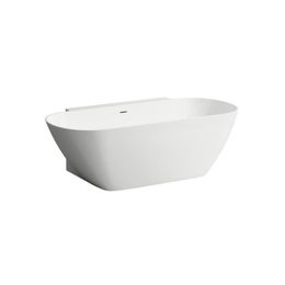 Laufen Lua Badewanne H2200870000001 170x85,5cm, wandangebunden, Marbond, ohne Armaturenl&ouml;cher