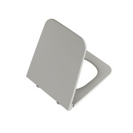 Vitra Equal WC-Sitz 119-476R009 39,4x47,3cm, Scharniere Edelstahl, mit Absenkautomatik und Schnellverschluss