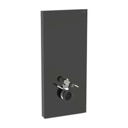 Geberit Monolith Wand-WC-Modul 131231SJ6 Bauh&ouml;he 114cm, Front Glas schwarz, Seite aluminium schwarzchrom