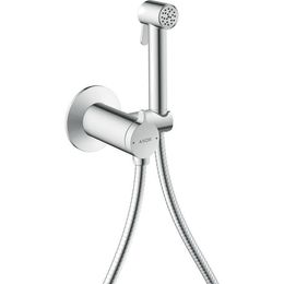 Hansgrohe AXOR Bidette Showers Bidette Duschkopf 29242000 1 Strahlart rund f&uuml;r Mischwasser mit Duschkopfhalterung und Duschschlauch 1,25 m, Chrom