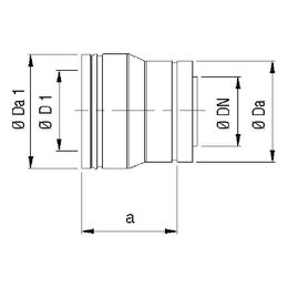 Bertrams Dw Erweiterungsst&uuml;ck 22ES160 &Oslash; 160 mm, doppelwandig