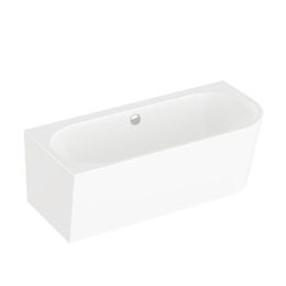 Vitra Geo Badewanne 65431008000 Ecke links, Mittelablauf, Inhalt 210 l