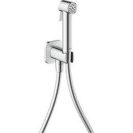 Hansgrohe AXOR Bidette Showers Bidette Duschkopf 29241000 1 Strahlart softsquare f&uuml;r Kaltwasser mit Duschkopfhalterung und Duschschlauch 1,25 m, Chrom