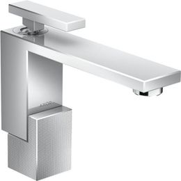 Hansgrohe Axor Edge Waschtischarmatur 46011000 chrom, Diamantschliff, mit Push-Open Ablaufgarnitur, Ausladung 160mm