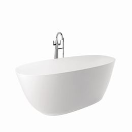Kludi RESA O Badewanne 51BF0253 Oval, 170 x 75 x 58 cm, Ablauf enthalten Mattwei&szlig;