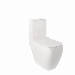 Kludi RESA C Spiralflush-Stand-WC 28WCB0643 62 cm, S-f&ouml;rmiger Abfluss Wei&szlig; gl&auml;nzend