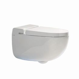 Kludi CLEANTRONIC Wandh&auml;ngendes Dusch-WC 16WCW0143 komplettes Smart-WC Wei&szlig; gl&auml;nzend