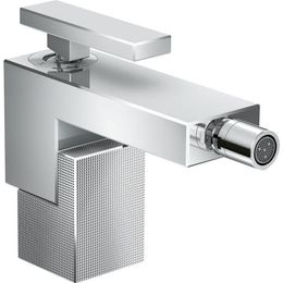 Hansgrohe Axor Edge Bidetarmatur 46211000 chrom, Diamantschliff, Push-Open Ablaufgarnitur, Ausladung 149mm