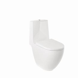Kludi RESA D Spiralflush-Stand-WC 24WCB0643 64 cm, S-f&ouml;rmiger Abfluss Wei&szlig; gl&auml;nzend