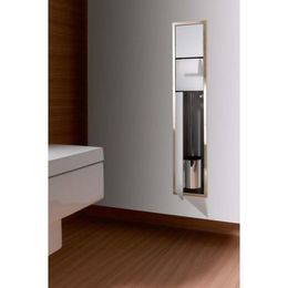 Emco Asis 150 Unterputz WC-B&uuml;rstengarnitur 975027450 809 mm, T&uuml;ranschlag links/rechts, aluminium/wei&szlig;