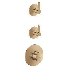 Hansgrohe AXOR One Thermostatmodul 48722140 Unterputz, 2 Verbraucher, mit Hebelgriff, brushed bronze