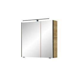 Pelipal Serie 7045 Spiegelschrank SEEA02473L167BA LED-Plus-Aufsatzleuchte, zweit&uuml;rig, schwarz, 70 cm