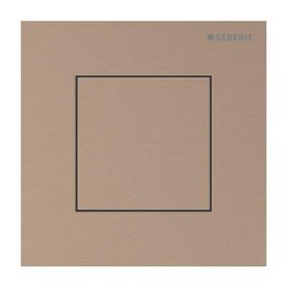 Geberit Typ 40 Urinal-Steuerung 116217QB1 pneumatisch, Square, rotgold / geb&uuml;rstet, easy-to-clean-beschichtet