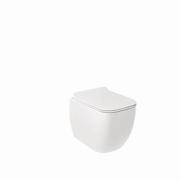 Kludi RESA C Spiralflush-Wand-WC 28WCW0243 52 cm, P-förmiger Abfluss, Weiß glänzend