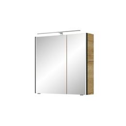 Pelipal Serie 7045 Spiegelschrank SEEA02473L167AU LED-Plus-Aufsatzleuchte, zweit&uuml;rig, chrom, 70 cm