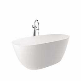 Kludi RESA O Badewanne 51BF0353 Oval, 160 x 70 x 58 cm, Ablauf enthalten, Mattwei&szlig;
