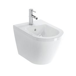 Vitra Integra Wand-Bidet 7042L003-0288 35,5x54cm, Überlauf/Hahnloch mittig, ohne seitliche Löcher, weiß