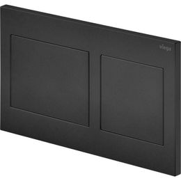 Viega Visign for Style Bet&auml;tigungsplatte 801724 220x130x8mm, f&uuml;r Unterputz-Sp&uuml;lkasten, Kunststoff schwarz matt