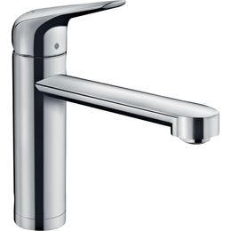 Hansgrohe Focus M42 K&uuml;chenarmatur 120 1jet 71807000 schwenkbarer Auslauf 360&deg;, Vorfenstermontage, chrom