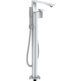 Hansgrohe Axor Edge Wannenarmatur 46441000 chrom, Diamantschliff, bodenstehend, Ausladung 255mm, mit Handbrause