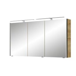 Pelipal Serie 7045 Spiegelschrank SDEA02413G167AU 2 LED-Plus-Aufsatzleuchten, dreit&uuml;rig, chrom, 130 cm