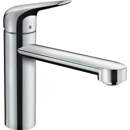 Hansgrohe Focus M42 K&uuml;chenarmatur 120 1jet 71804000 ND, schwenkbarer Auslauf 360&deg;, chrom