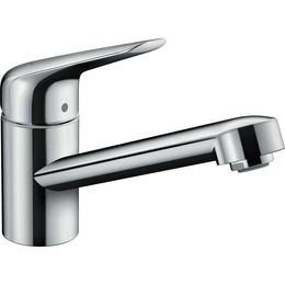 Hansgrohe Focus M42 K&uuml;chenarmatur 100 1jet 71809000 schwenkbarer Auslauf 360&deg;, chrom