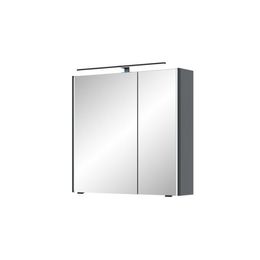 Pelipal Serie 7045 Spiegelschrank SEEA02473L138BA LED-Plus-Aufsatzleuchte, zweit&uuml;rig, schwarz, 70 cm
