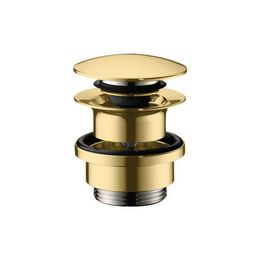 Hansgrohe Ablaufgarnitur 50100990 polished gold optic, G 1 1/4, Messing