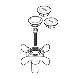 Hansgrohe Gr. Axor Montreux 2Griff Wannenm. 16597830 polished nickel