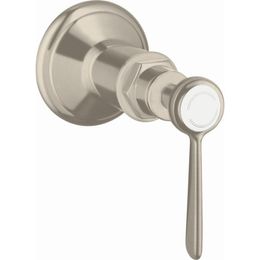 Hansgrohe Axor Montreux Fertigmontageset 16872820 UP-Absperrventil, mit Hebelgriff, brushed Nickel