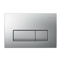 Geberit Delta 50 Square Betätigungsplatte 115105465 mattverchromt, für 2-Mengen-Spülung