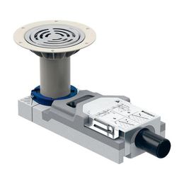 Geberit Setaplano Duschbodenablauf 154057001 &Oslash; 40 mm, f&uuml;r Estrichh&ouml;he am Einlauf 94-114mm