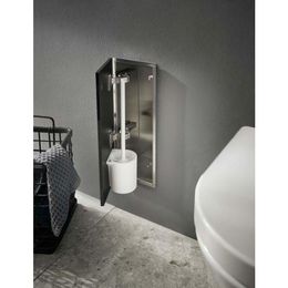 Emco Asis pure Unterputz-WC-Bürstengarnitur 975551404 170x435mm, Türanschlag links, schwarz matt