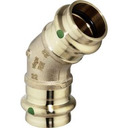 Viega Sanpress Bogen 197506 54 mm, 45&deg;, mit SC-Contur, Rotguss oder Siliziumbronze