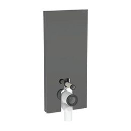 Geberit Monolith Stand-WC-Modul 131233JK5 Bauh&ouml;he 114cm, Front Glas lava, Seite aluminium schwarzchrom