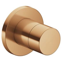 KEUCO Ixmo Fertigmontageset 59541030001 Bronze geb&uuml;rstet, Unterputz-Absperrventil, Griff Pure, rund