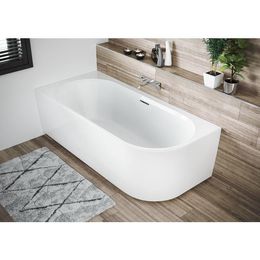 Riho Desire Corner Eck-Badewanne B087007005 weiß, 184 x 84 cm, Rechts, mit Füllfunktion RihoFall