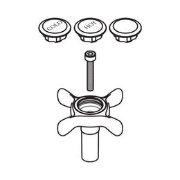 Hansgrohe Gr. Axor Montreux 2Griff WT-Arm. 16291820 warm/kalt brushed nickel