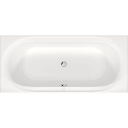 Duravit Soleil by Starck Rechteck-Badewanne 700503000000000 180 x 80 x 46,9 cm, Einbauversion, mit zwei Rückenschräge, weiß