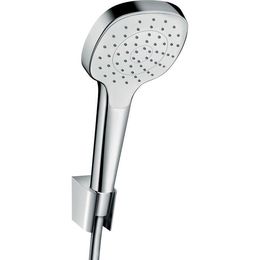 Hansgrohe Croma Select E 1jet Wannenset 26412400 weiss-chrom, 160 cm Schlauch Isiflex