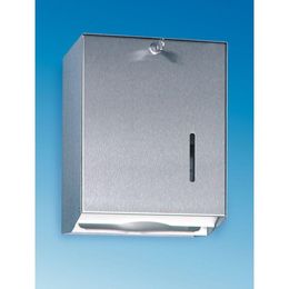 CWS Universal Handtuchspender 903110500 Aluminium eloxiert, mit Zylinderschloss, f&uuml;r 750 Blatt